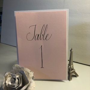 Party Supplies | Handmade Custom Calligraphy Table Cards | Poshmark